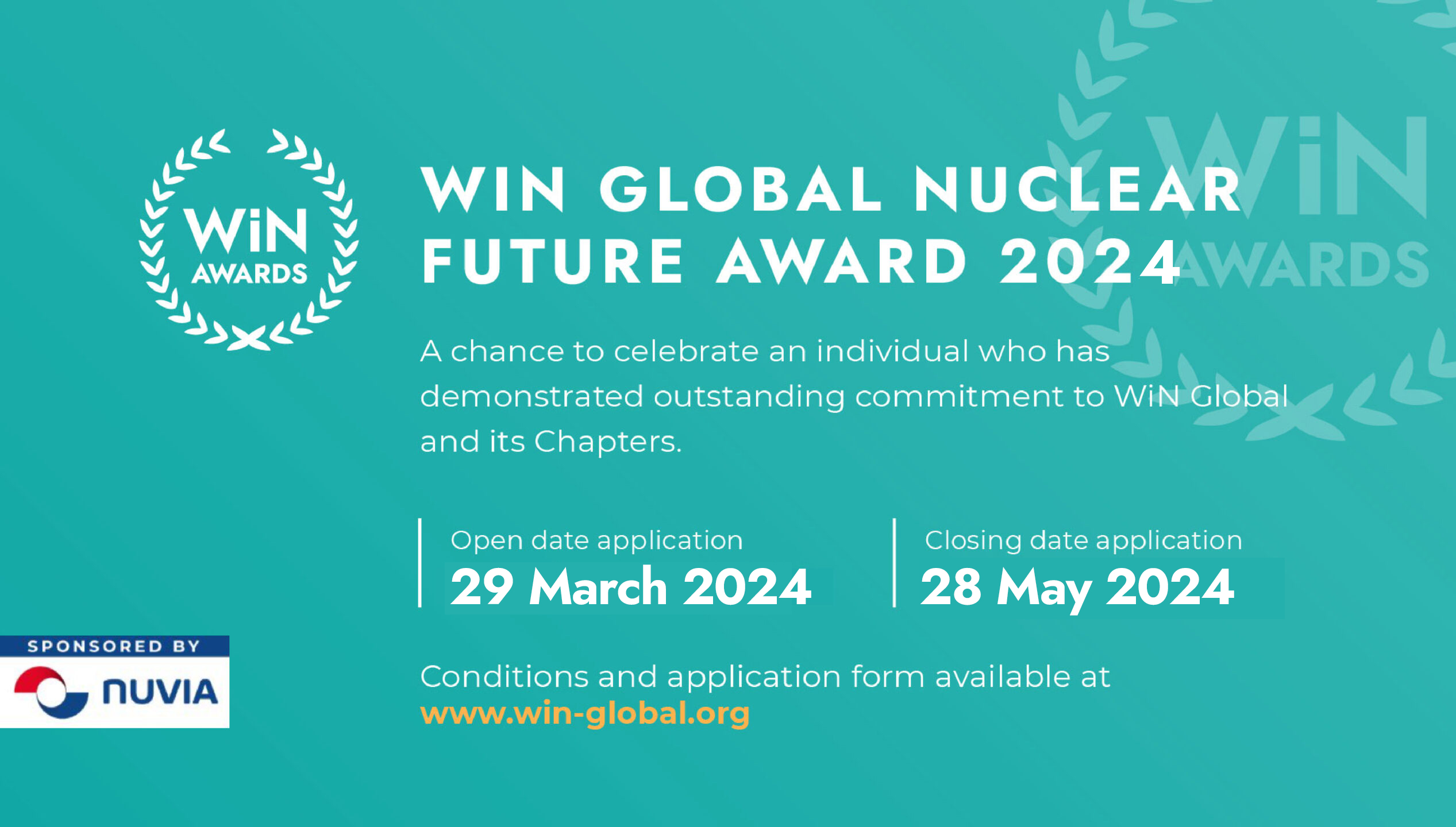 NOW OPEN! WiN Global Nuclear Future Award 2024 - Women in Nuclear ...