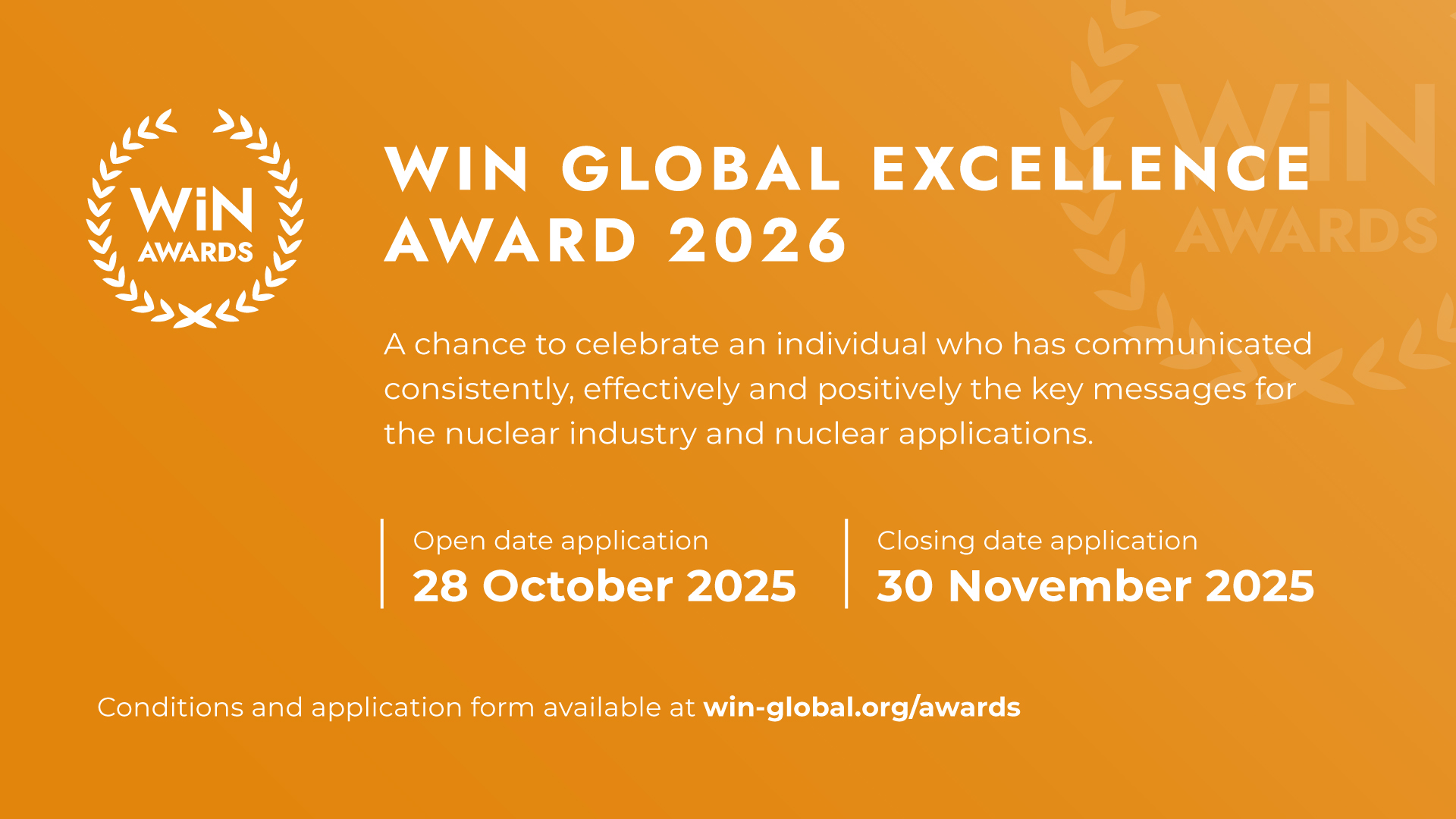 Awards Season is Here! WiN Global Excellence Award 2026 - Women in ...